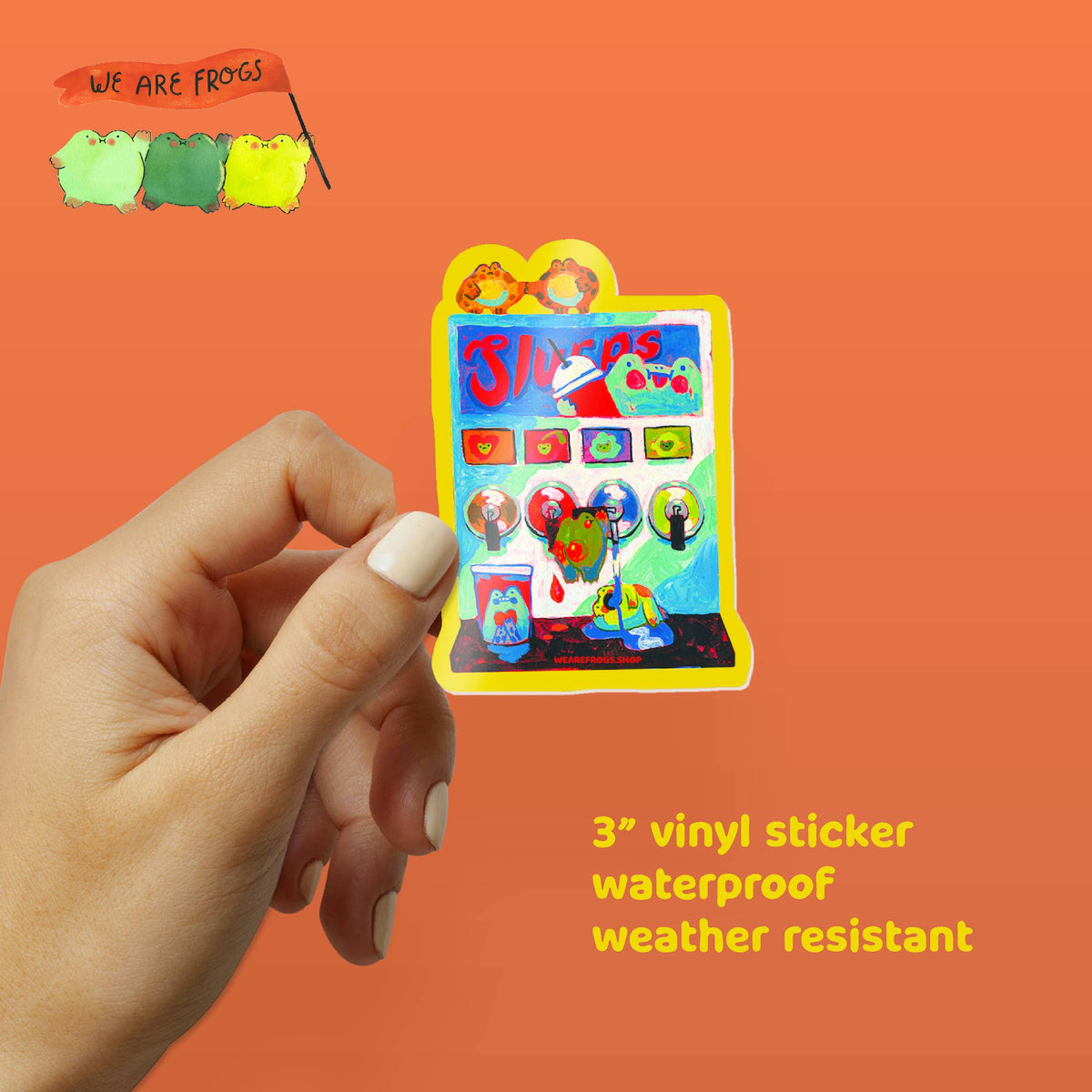 Frog Slurps Machine Sticker – Gacha Gallery